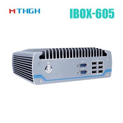China Intel Core i5-8500T Fanless Industrial Mini PC with 256GB Storage and -20℃ to 60℃ Operating Temperature for sale