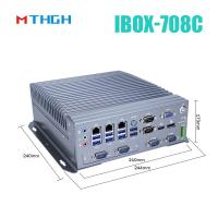 China IBOX-708C Industrial Mini PC with Intel i3-6100T Quad-Core 8GB DDR4 185×179×40mm Fanless Design for sale