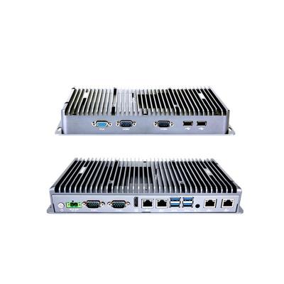 China IBOX-3046 Fanless Industrial Mini PC with Intel 10110U Processor, DC 9V-36V Wide Voltage Input, 4×Gigabit LAN Ports for sale