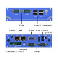 China Industrial Mini PC with Intel Celeron J1900 and 2*Intel I210-AT/I211-AT 1000M LAN - Fanless Design for Harsh Environments for sale