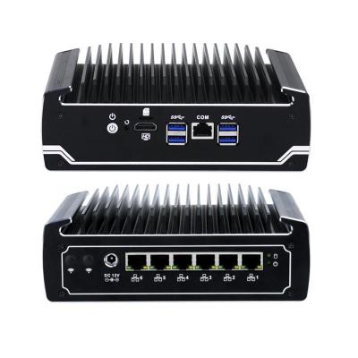 China IBOX-501 N18 Fanless Industrial Mini PC Quad Core with 32 GB RAM and MSATA Slot for sale