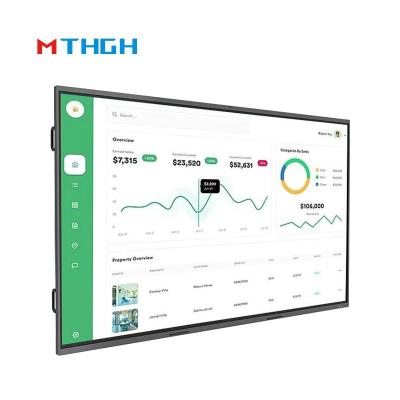 China 65 Inch Immersive Digital Collaborative Infrared Interactive Whiteboard Dual System for sale
