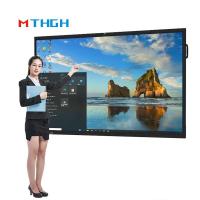 China 110 Inch Interactive Touch WhiteBoard 350cd/M2 Brightness Sliding All-In-One Machine for sale