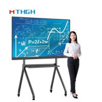 China 110 Inch Interactive Touch WhiteBoard 350cd/M2 Brightness Sliding All-In-One Machine for sale