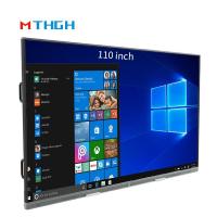 China 110 Inch Interactive Touch WhiteBoard 350cd/M2 Brightness Sliding All-In-One Machine for sale