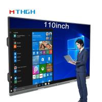 China 110 Inch Interactive Touch WhiteBoard 350cd/M2 Brightness Sliding All-In-One Machine for sale