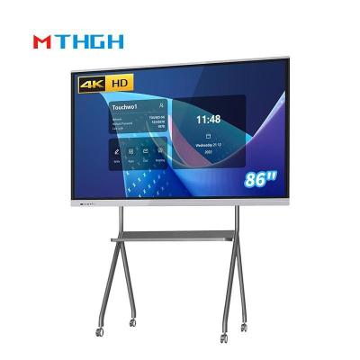China 86 Inch 16 9 Interactive Touch Screen Whiteboard 4K 300cd/M2 Infrared Technology for sale