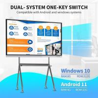 China 86 Inch 16 9 Interactive Touch Screen Whiteboard 4K 300cd/M2 Infrared Technology for sale