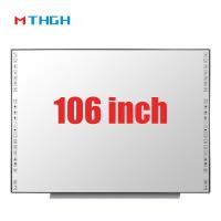 China 106 Inch 10-Point Touch Interactive Whiteboard with 16:10 Display Ratio for Education and Conference for sale