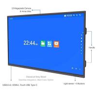 China 4K 65 Inch 16:9 Interactive LCD Whiteboard Infrared/Capacitive Touch For Smart Education for sale