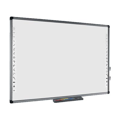 China 120-Inch Smart Interactive Whiteboard with 20-40 Point Infrared Touch and Dual Android/Windows 10 Systems for Office and Education for sale
