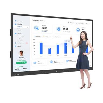 China Smart Education Multi-touch Interactive Whiteboard with 20 Touch Points and 1200 1 Contrast for sale
