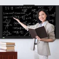 China 75 Inch 4K Flat Writing Panel Smart Digital Blackboard with 400cd/㎡±50 Brightness and Multi-User Support for sale