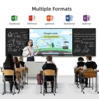 China 75 Inch 4K Smart Digital Blackboard with 4GB RAM and Multi-User Support for Interactive Teaching for sale