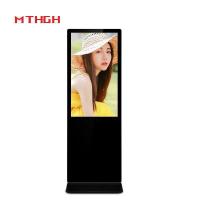 China 43 Inch Floor Standing Digital Signage with Touch Screen, 1920x1080 Resolution, Wi-Fi/Bluetooth/USB Connectivity for sale