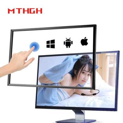 China 55 Inch IR Touch Screen with 90% Light Transmission and 8ms Response Time for Interactive Displays for sale