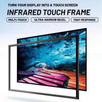 China 55 Inch IR Touch Screen with 90% Light Transmission and 8ms Response Time for Interactive Displays for sale