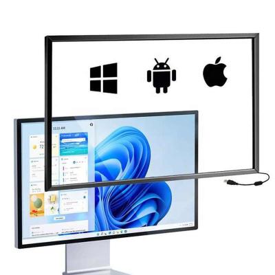 China 55-Inch Infrared Touch Screen with 10-Point Multi-Touch, -20℃ to +70℃ Operating Range, 90% Light Transmission for sale