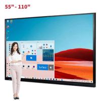 China Interactive Whiteboard 55-110 Inch Touch Screen Presentation Board with 20 Points Touch and Android 13.0 for sale