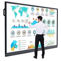 China 98 Inches Interactive Whiteboard with 20 Points Touch and 4K Screen Panels for Smart Education for sale