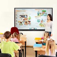 China 110 Inch Interactive Touch Screen Whiteboard with 4K Resolution and 20-Point Multi-Touch for Professional Presentations for sale