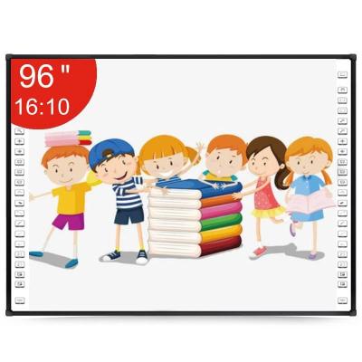 China 96 Inch Infrared Interactive Whiteboard with 20-Point Touch for Smart Classrooms for sale
