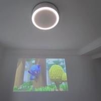 China 3000LX Smart Laser Ceiling Projector with 800LM Brightness, 4GB+32GB Memory, Dual 20W Audio and Voice Control for sale