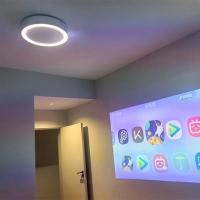 China 3000LX Smart Laser Ceiling Projector with 800LM Brightness, 4GB+32GB Memory, Dual 20W Audio and Voice Control for sale