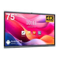 China 4K HD Interactive Whiteboard with Android 13 and 8+128G Dual System for Classroom and Conference for sale