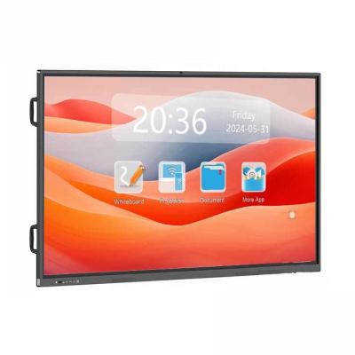 China Interactive Whiteboard 55-110 Inch Touch Screen Presentation Board with 20 Points Touch and Android 13.0 for sale