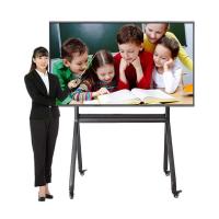 China 86 Inch Interactive Touch Screen Whiteboard with Infrared Touch and Dual System for Business Meetings for sale
