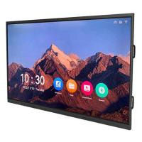 China 75 Inch 4K Certified Smart Interactive Board with 20-Point Infrared Touch Screen Whiteboard for sale