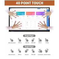 China 110 Inch 4K LCD Interactive Whiteboard with 40 Touch Points for Smart Digital Collaboration for sale