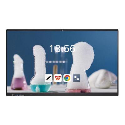 China 75 Inches Smart Education Interactive Whiteboard with 350cd/m2 Brightness and 20 Points Touch for sale