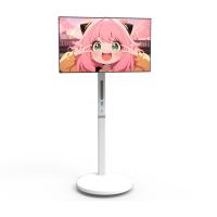 China 32 Inch Stand By Me Smart TV Android 14 4K 300cd Brightness 7800mAH Battery Portable Display for sale