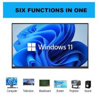 China 65 Inch 4K Resolution Interactive Touch Screen Whiteboard with 20 Points Touch for Collaborative Presentations for sale