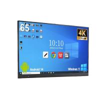 China 65 Inch 4K Interactive Touch Screen Whiteboard with 20 Points Multi-Touch for Education and Business for sale