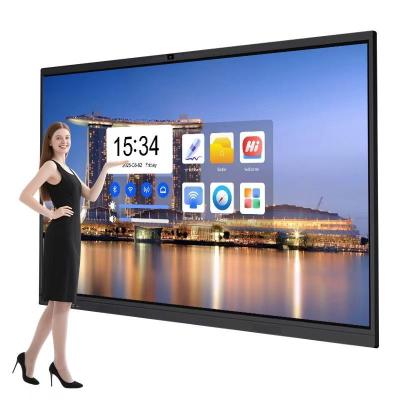 China 4K UHD Interactive Touchscreen Whiteboard with Built-in Camera and Wall Mount for Business Meetings for sale