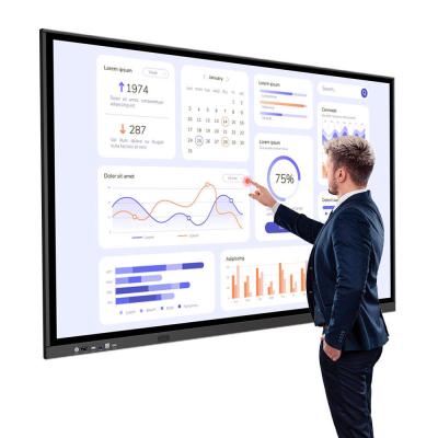 China 4K UHD Multi-Touch Interactive Whiteboard with Android 13.0 - Smart Board for Conference Rooms for sale