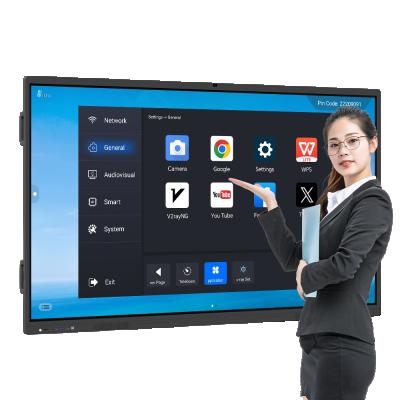 China Customizable Multi-Touch Screen 4K UHD Smart Board Interactive Whiteboard for sale