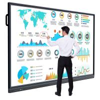 China Customizable Multi-Touch Screen 4K UHD Smart Board Interactive Whiteboard for sale