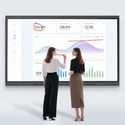 China 4K Screen Android Windows Smart Board Interactive Whiteboard with Smart Touch Display for sale