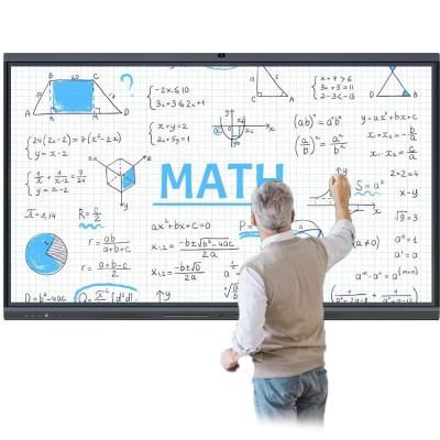 China 10bit Color Depth Interactive Touch Screen Whiteboard with 12.4mm Frame and 8ms Panel Response Time for sale