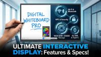 China RK3588 Octa-Core Interactive Touch Screen Whiteboard with 40-Point Multi-Touch and 4K UHD Rendering for sale