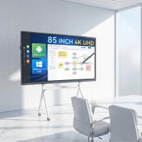 China RK3588 Octa-Core Interactive Touch Screen Whiteboard with 40-Point Multi-Touch and 4K UHD Rendering for sale