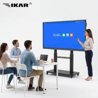 China 65 Inch 4K UHD Interactive Touch Screen Whiteboard with 40 Point Precision Infrared Touch and High-Brightness for Corporate and Educational Use for sale