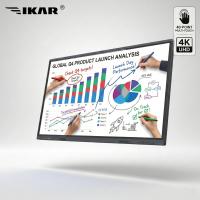 China 65 Inch 4K UHD Interactive Touch Screen Whiteboard with 40 Point Precision Infrared Touch and High-Brightness for Corporate and Educational Use for sale