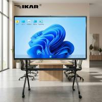 China Interactive Touch Screen Whiteboard with 350 Cd/m² Brightness and 55-110 Inch Sizes for Transcreen Sharing Upto 4 Screens for sale