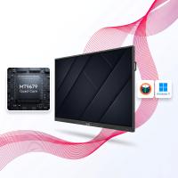 China 86-inch 4K Multi Touch Interactive Whiteboard with 20-Point Infrared Touch and Dual OS Support for sale