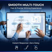 China 98 Inch 4K Interactive Touch Screen Whiteboard with 20-Point Multi-Touch and Infrared Technology for sale